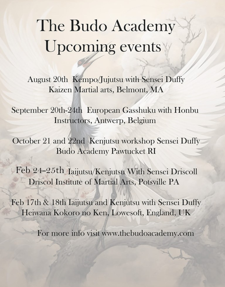 Upcoming Events – The Budo Academy